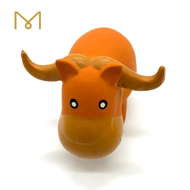 Sound Chew Colorful Ox Latex Rubber Pet Cat Dog Toys - Buy Latex Rubber ...