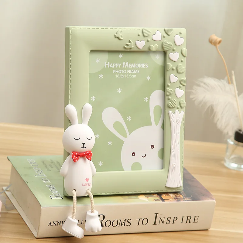 Children's Cartoon Cute Rabbit Photo Frame 7 Inch Simple Photo Frame ...