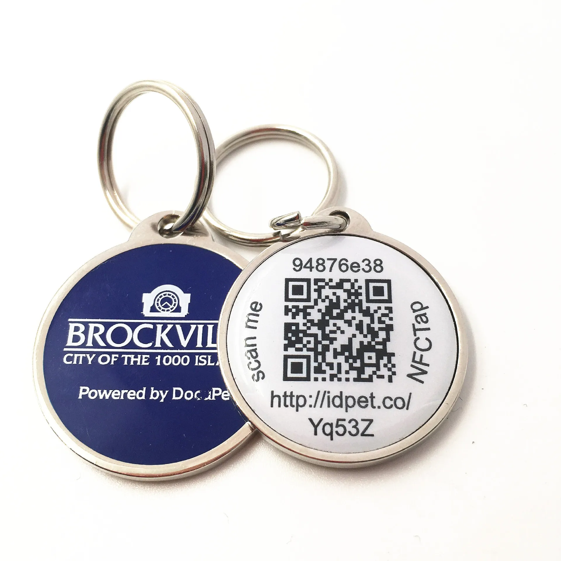 Wholesale High Quality Low MOQ Custom QR Code NFC Smart Pet ID Tag Dog Tags