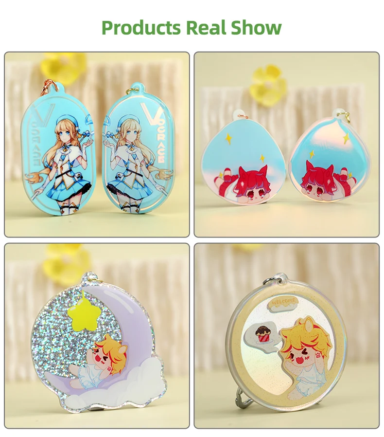 Vograce Custom Printed Anime Acrylic Charms - Promote & Gift