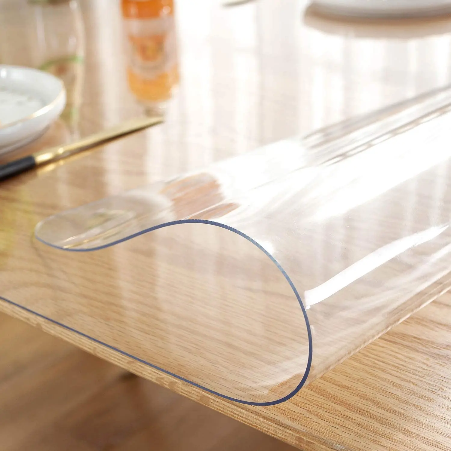 Wholesale Waterproof Clear Durable Transparent Table Cloth Plastic Pvc ...