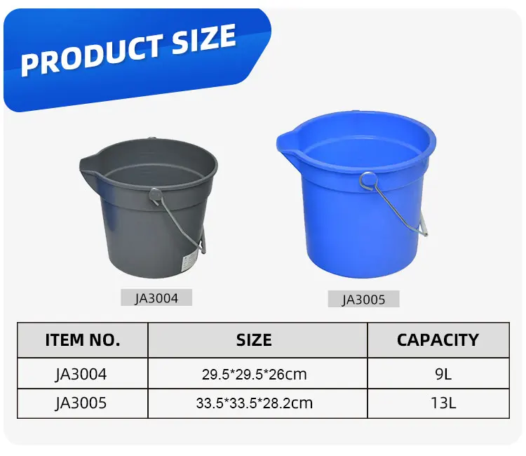 9l / 13l Household Pp Plastic Water Pail Bucket For Cleaning - Buy Pail ...