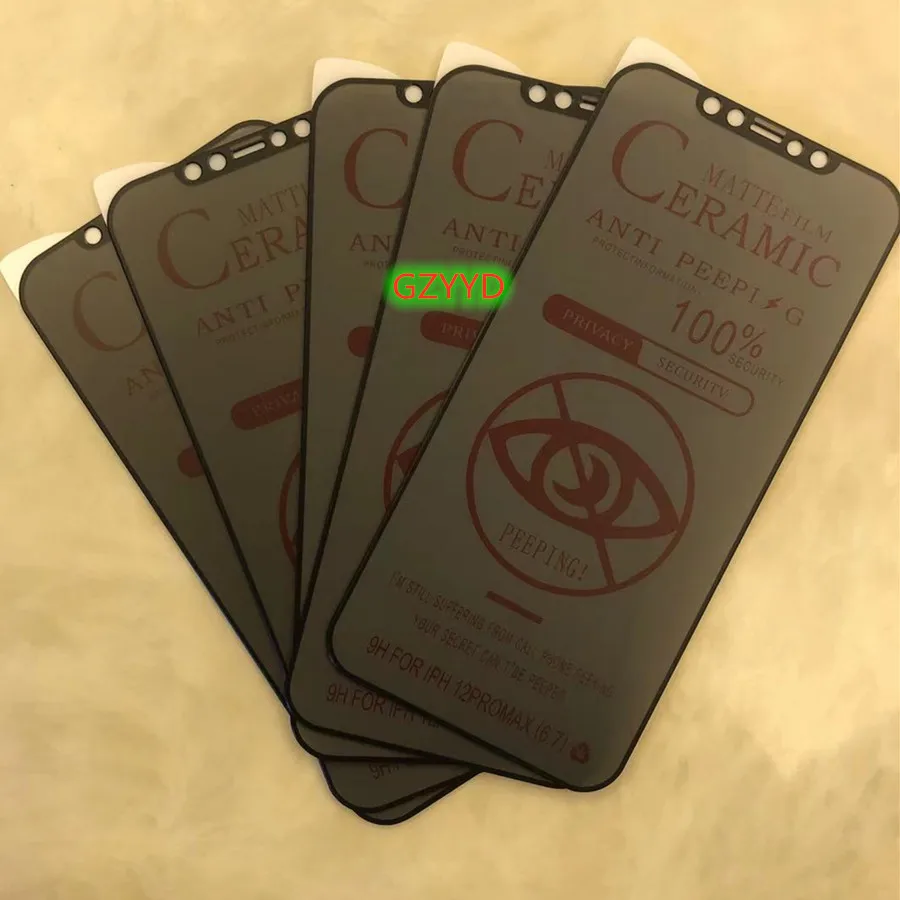 Ceramic Matte Privacy Screen Protector Flexible Glass Privacy Film For ...