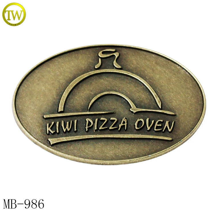 Custom Made Engraved Plate Logos Gold Plated Wallet Accessory Private ...