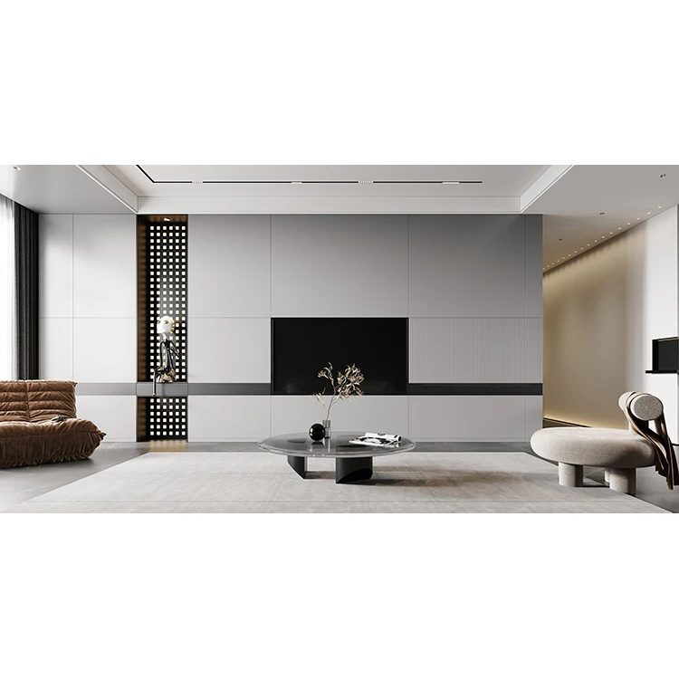 Modern Luxury Complet Moderne Tv Stand With Console Set For Living Room ...