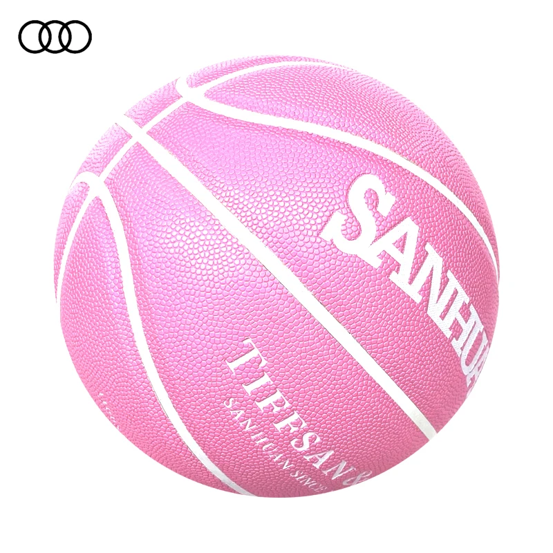 Sanhuan Pink Butyl White Gallbladder Custom Basketball Women Basketball ...