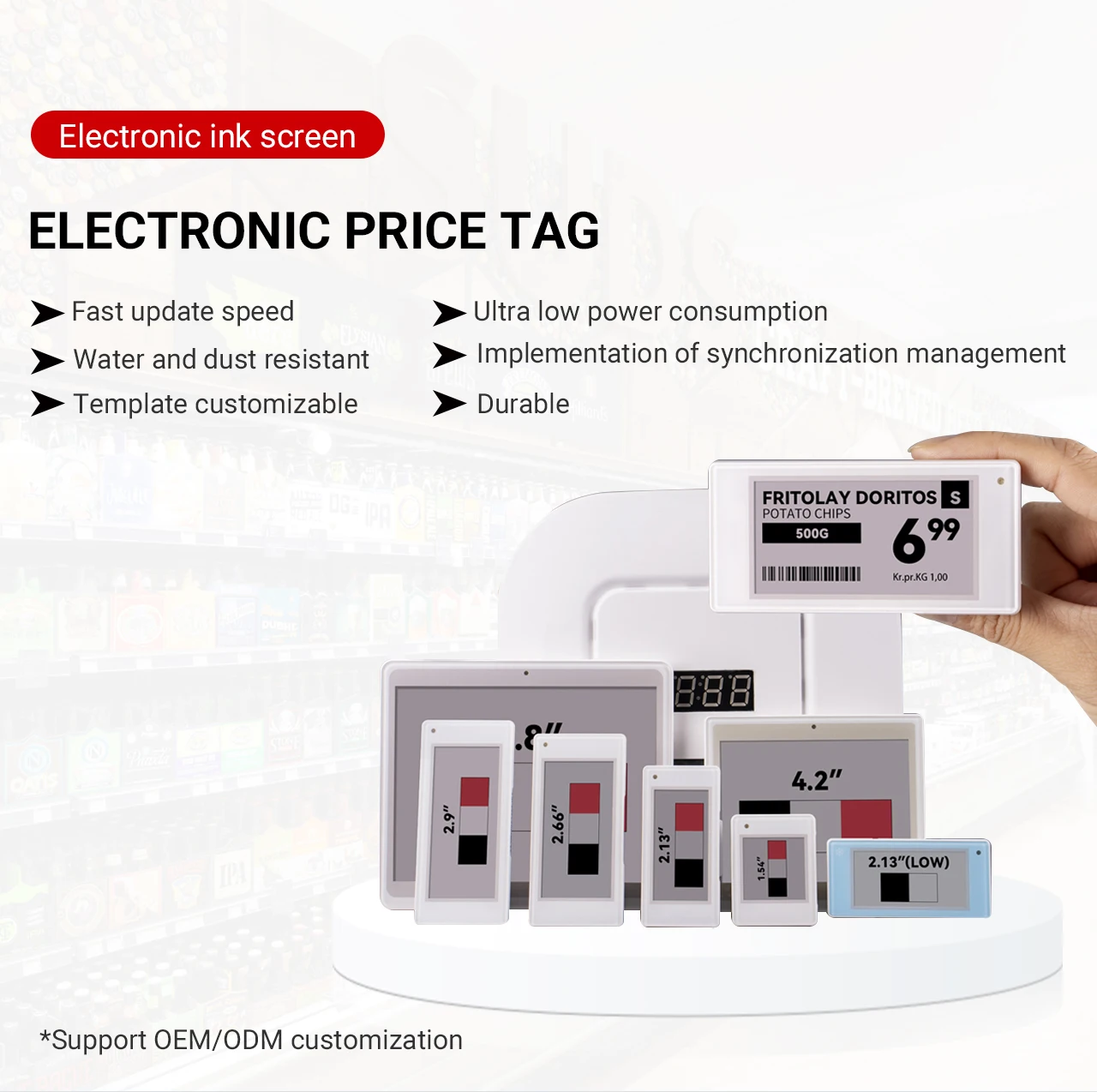 High Quality Electronical Shelf Label - Digital Price Tags 2.9 ...