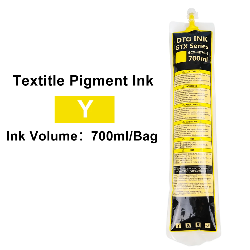 Wholesale 5coloe Digital Textile Ink 700ml Gtx Digital Pigment Ink Bag ...