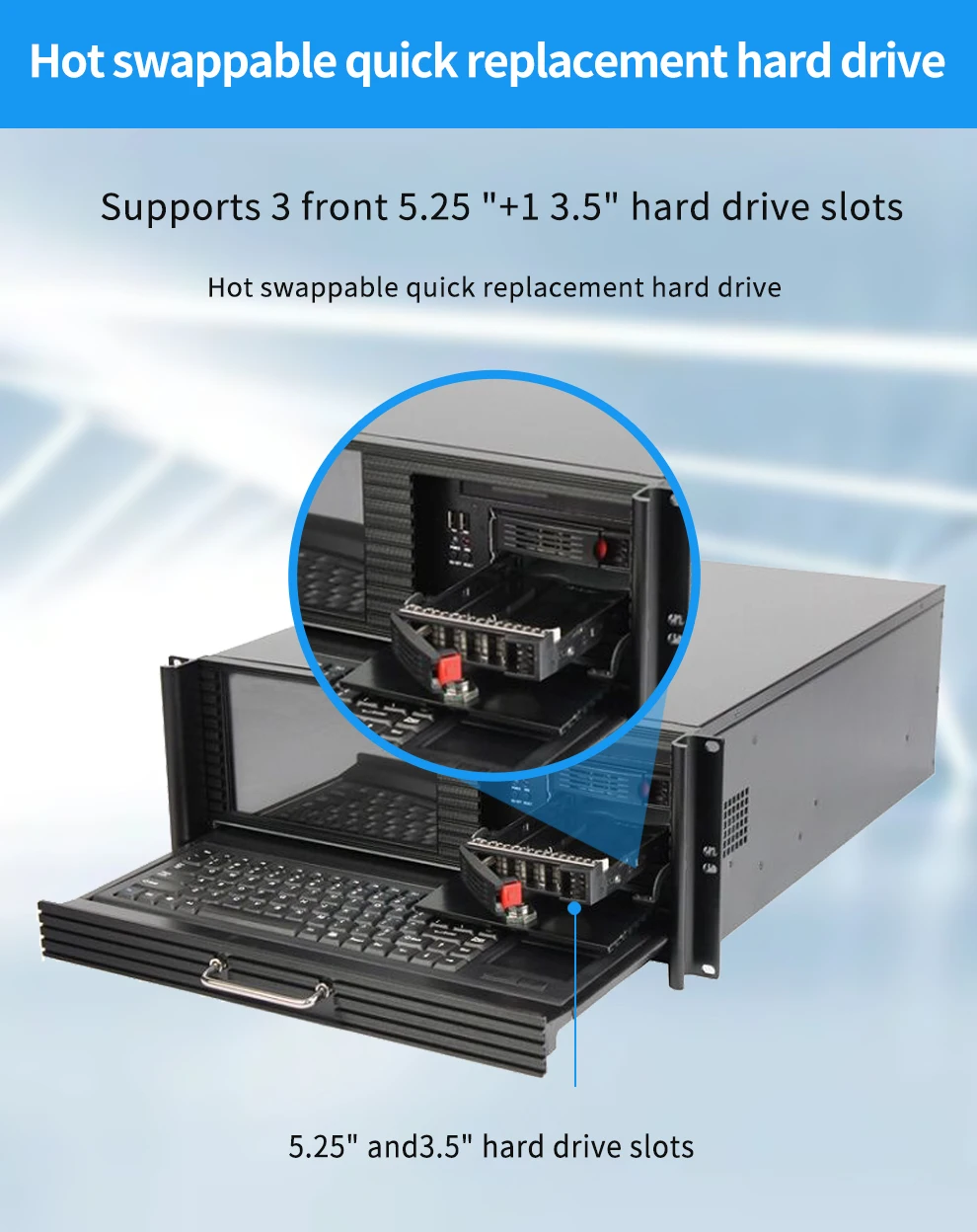 Ktb Industrial Pc 4U PC Case Matx/Atx Chassis With Lcd Display Supports Expansion Slot 64Gb Ram ...