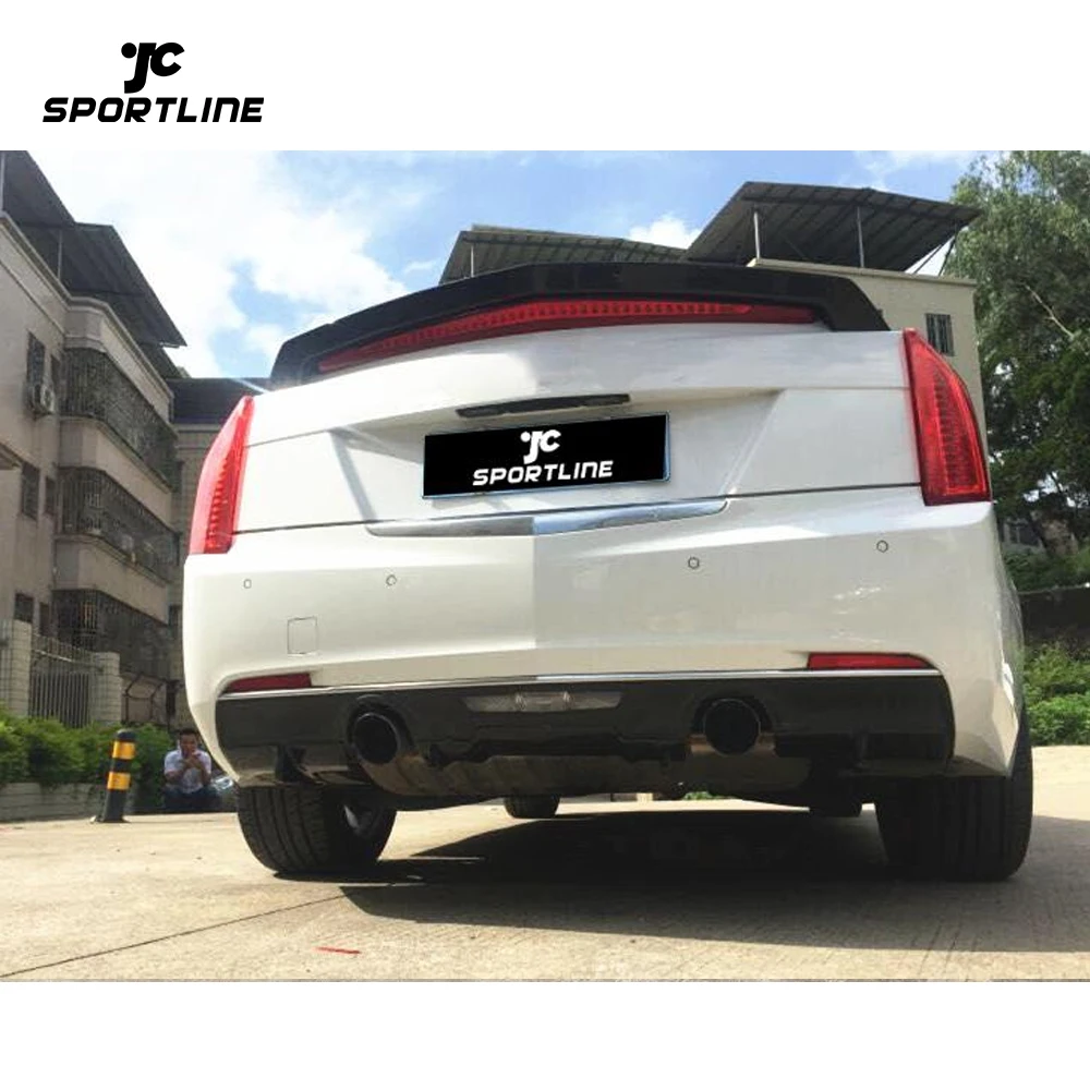 Carbon Fiber ATS Rear Diffuser Lip for Cadillac ATS Base Coupe 2-Door ...