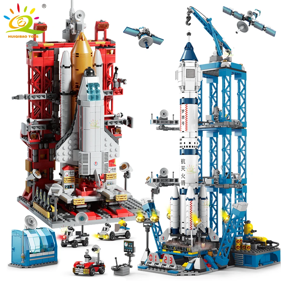 Rocket City Series Space Aviation Aeroplane Space Station Building ...