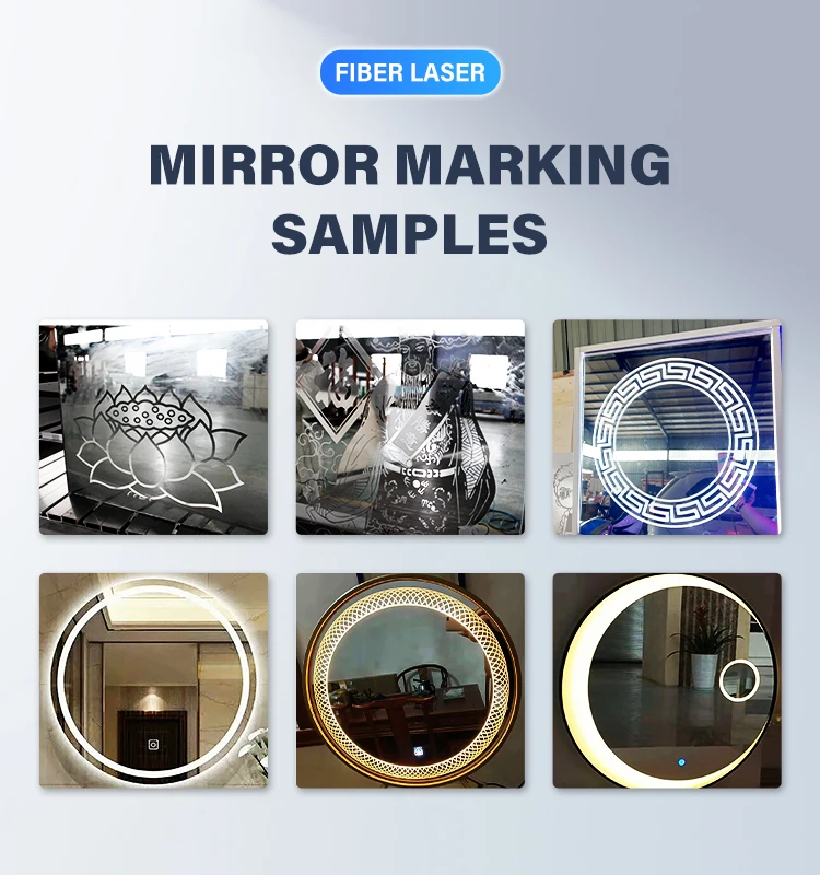 Smart LED Mirror Glass Marking Machine 120w Large Format Glass Mirror ...