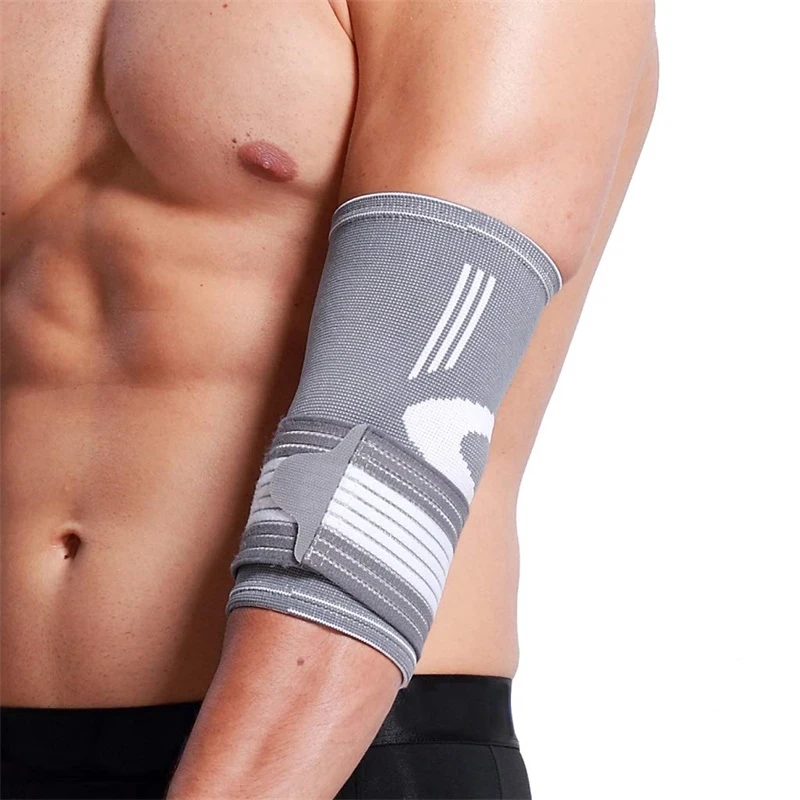 Custom Sports Elastic Breathable Elbow Brace Compression Support ...