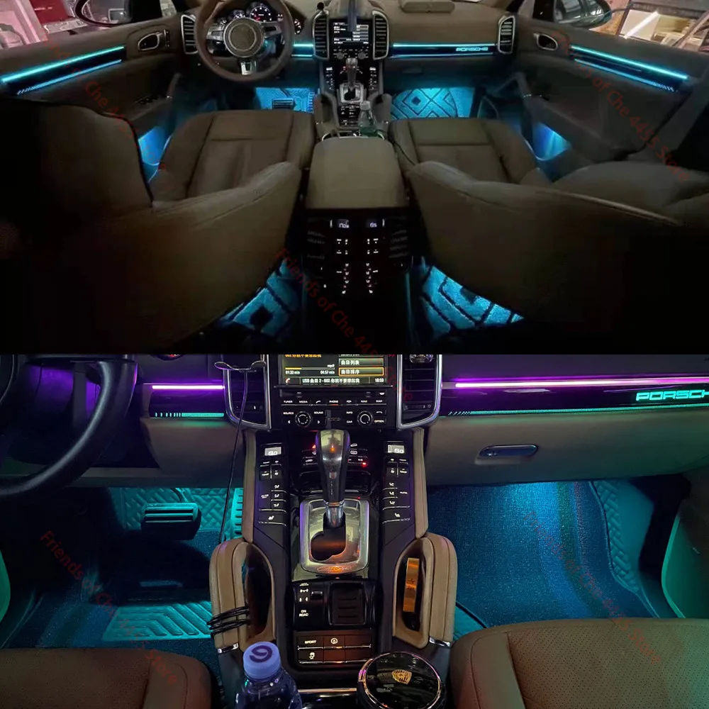 LED Ambient Light for Porsche Cayenne - 64 Color Atmosphere Lamp