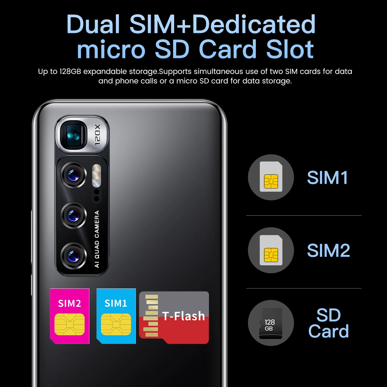 M10 Plus 6.1inch Android Smartphone 6gb+128gb Cellphone Mobile Phone ...