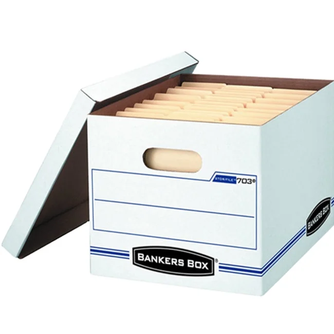 High Quality Cardboard Paper Storage Box,Custom Design Printing Cardboard Banker Boxes - Buy ...