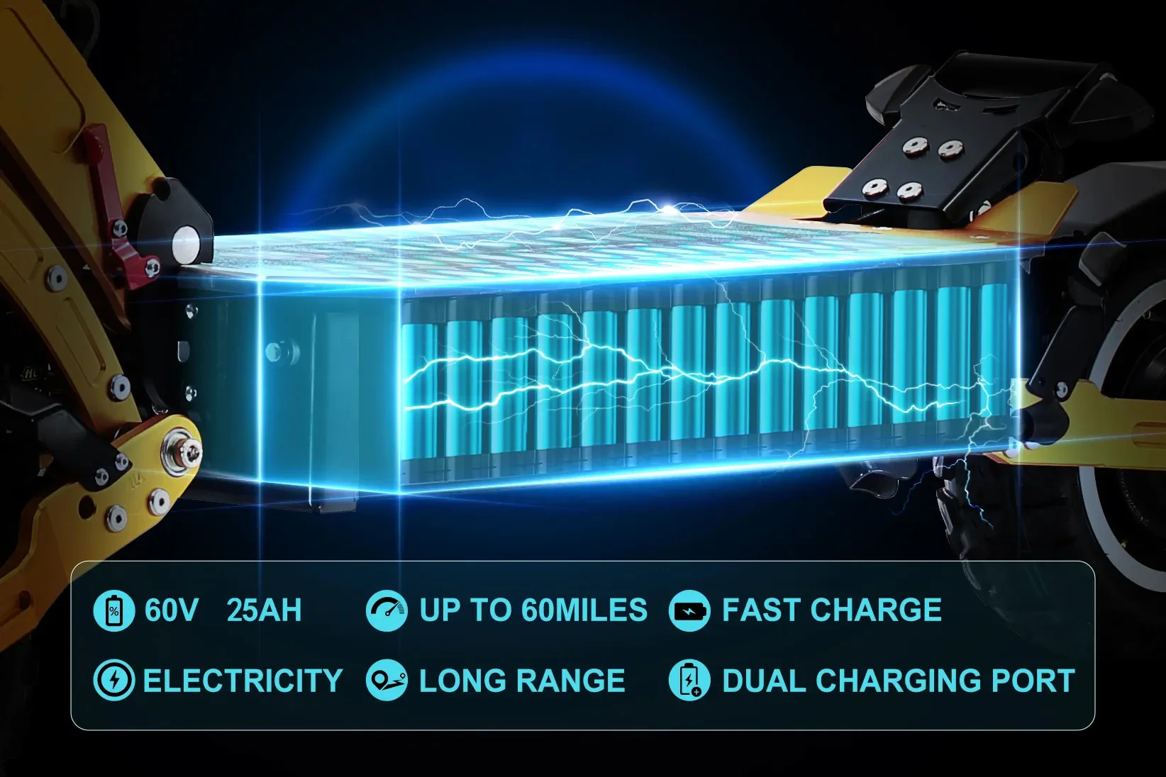 6000watt Dual Motor Escooter - Fast, Foldable, and Versatile