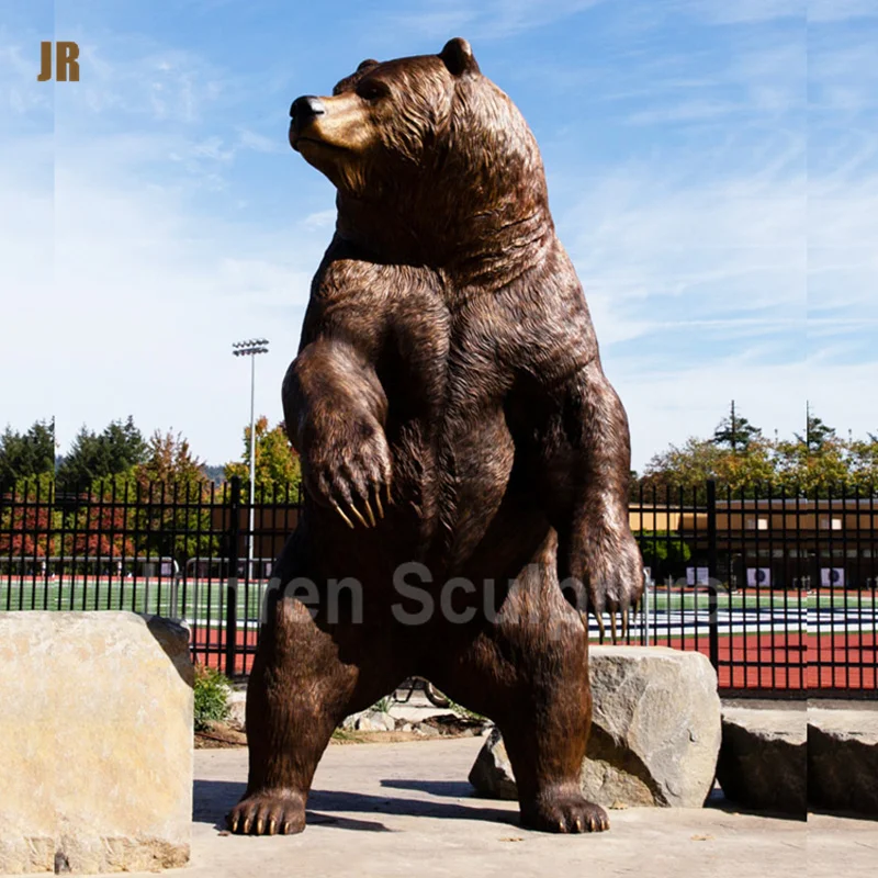 Outdoor Zoo Garden Life Size Bronze Bear Statue Sculpture| Alibaba.com
