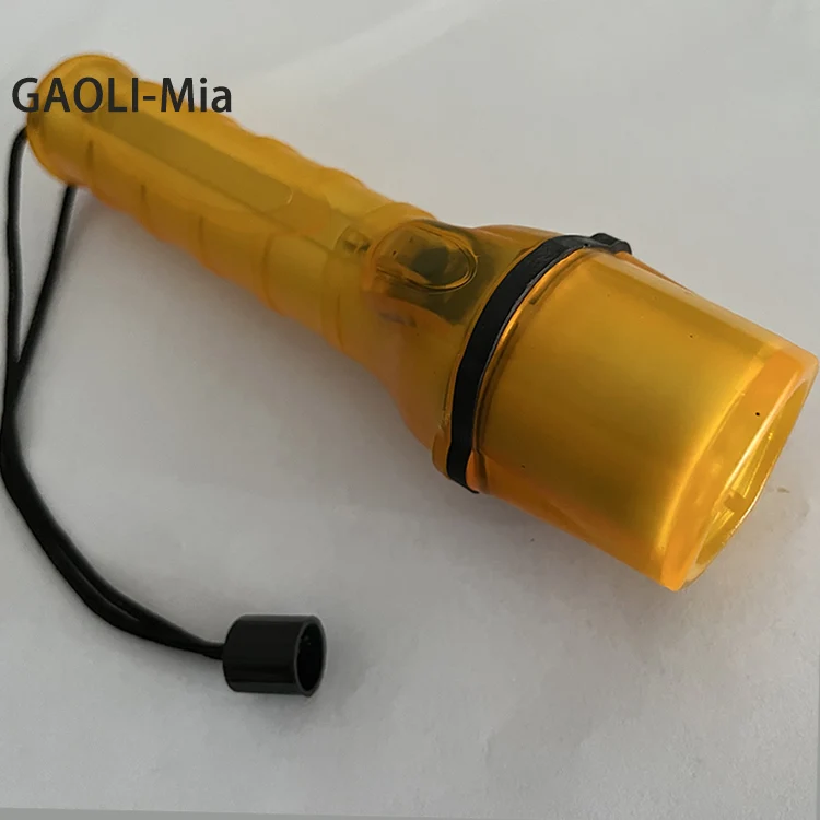 Factory Directly 3 Led Rubber Flashlight Yellow Bulb Krypton Torchlight ...