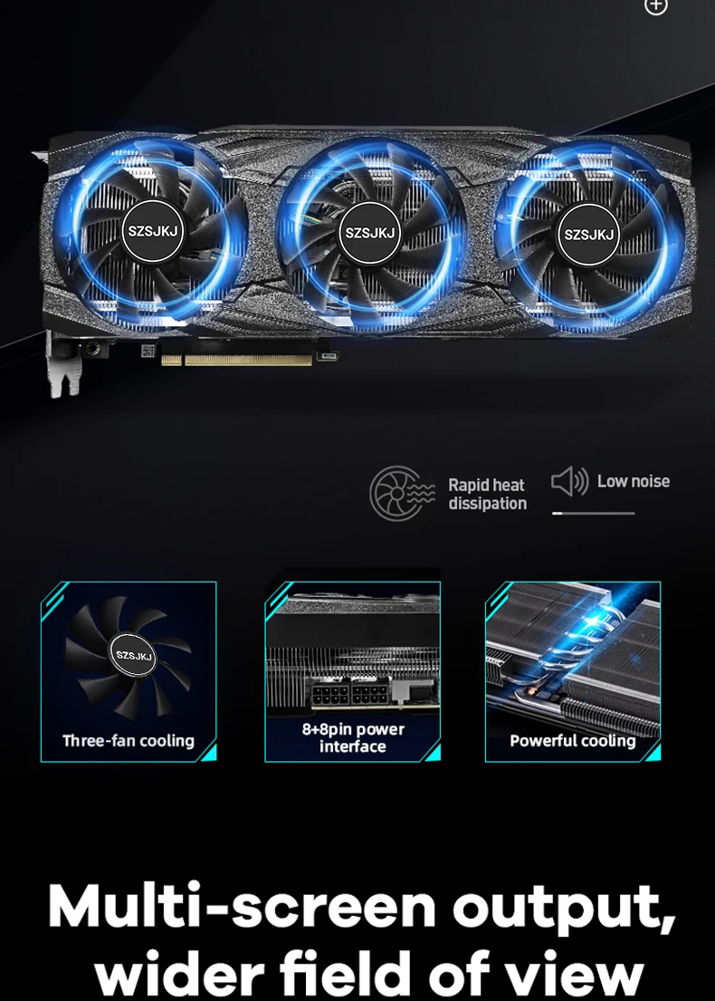 Sechond Hand Gpu Nvidia Manli 3 Fan 90 Hx 10gb 86mh/s~90mh/s Cmp 90hx ...