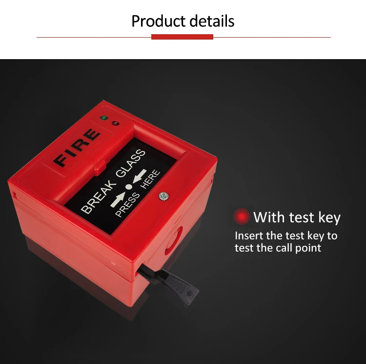 Resettable Fire Alarm Manual Call Point High Quality - Buy Manual Call ...
