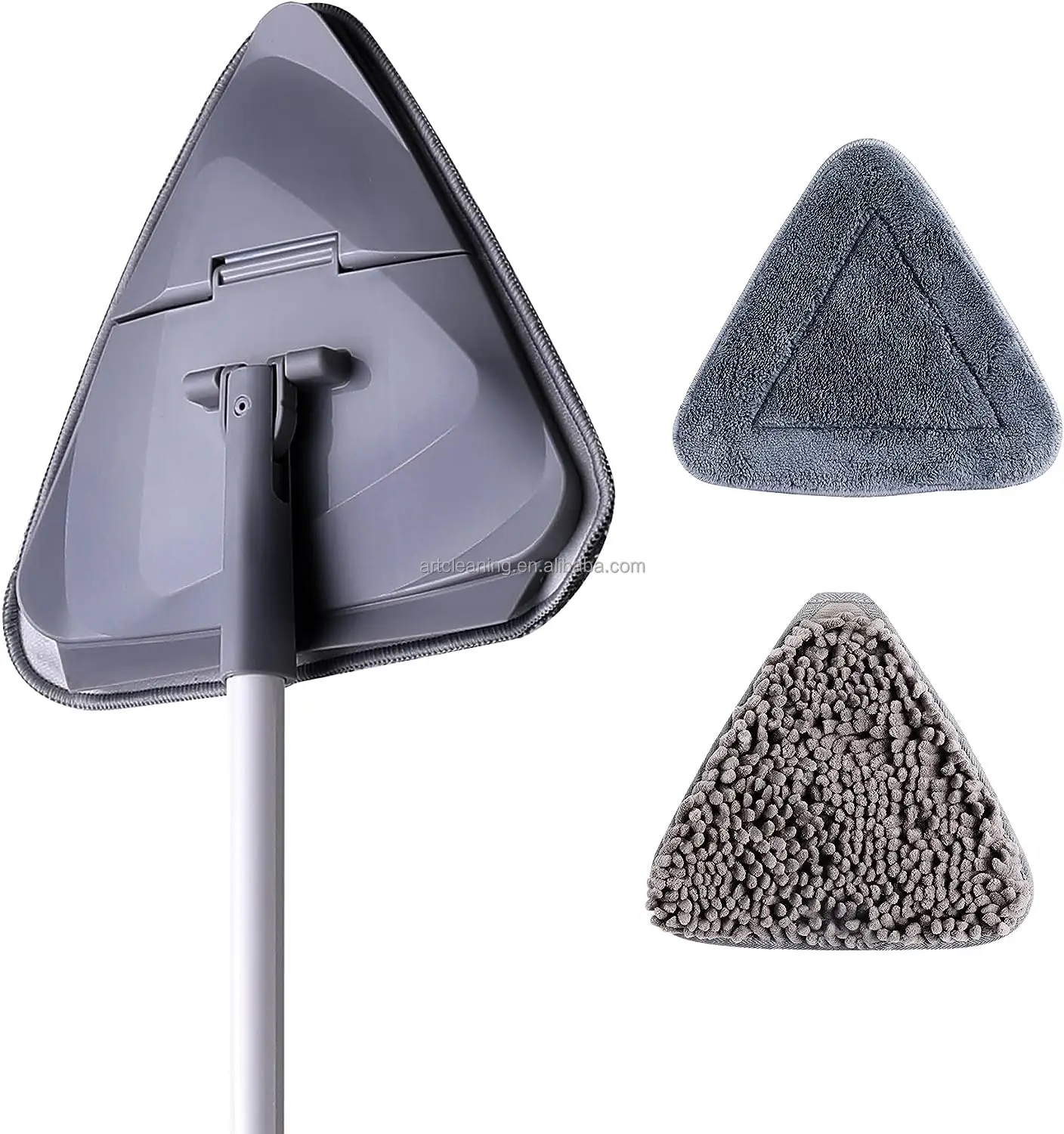 Hot Selling Triangle Clean Long Handle Mop 360 Degree Rotate Mop Head ...