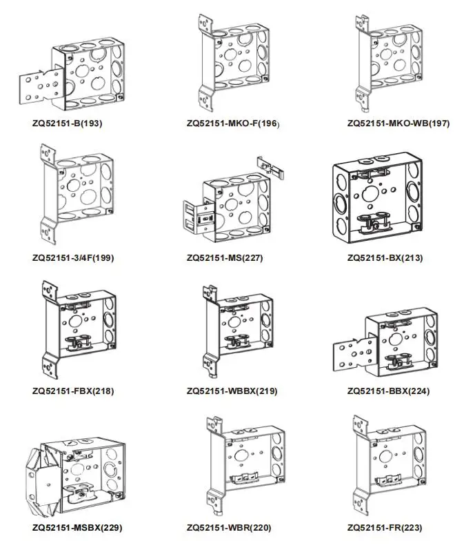 4" Square Boxes With Bracket - 1-1/2" Deep - Welded - Buy 4" Square ...