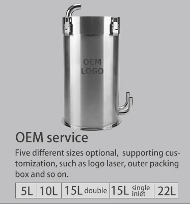 Stainless Steel Filter Canister - ADA Style Aquarium Filter