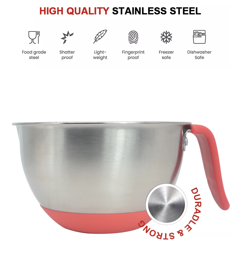 Multi-specification Nesting Mixing Bowl Sets Silicone Bottom Kitchen ...