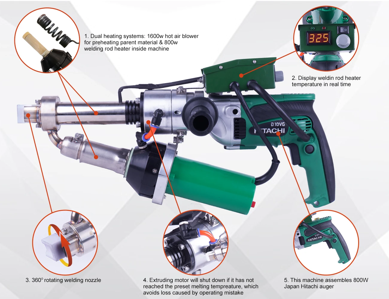 Hand Plastic Welding Machines for HDPE PP Welding Rod 4MM| Alibaba.com