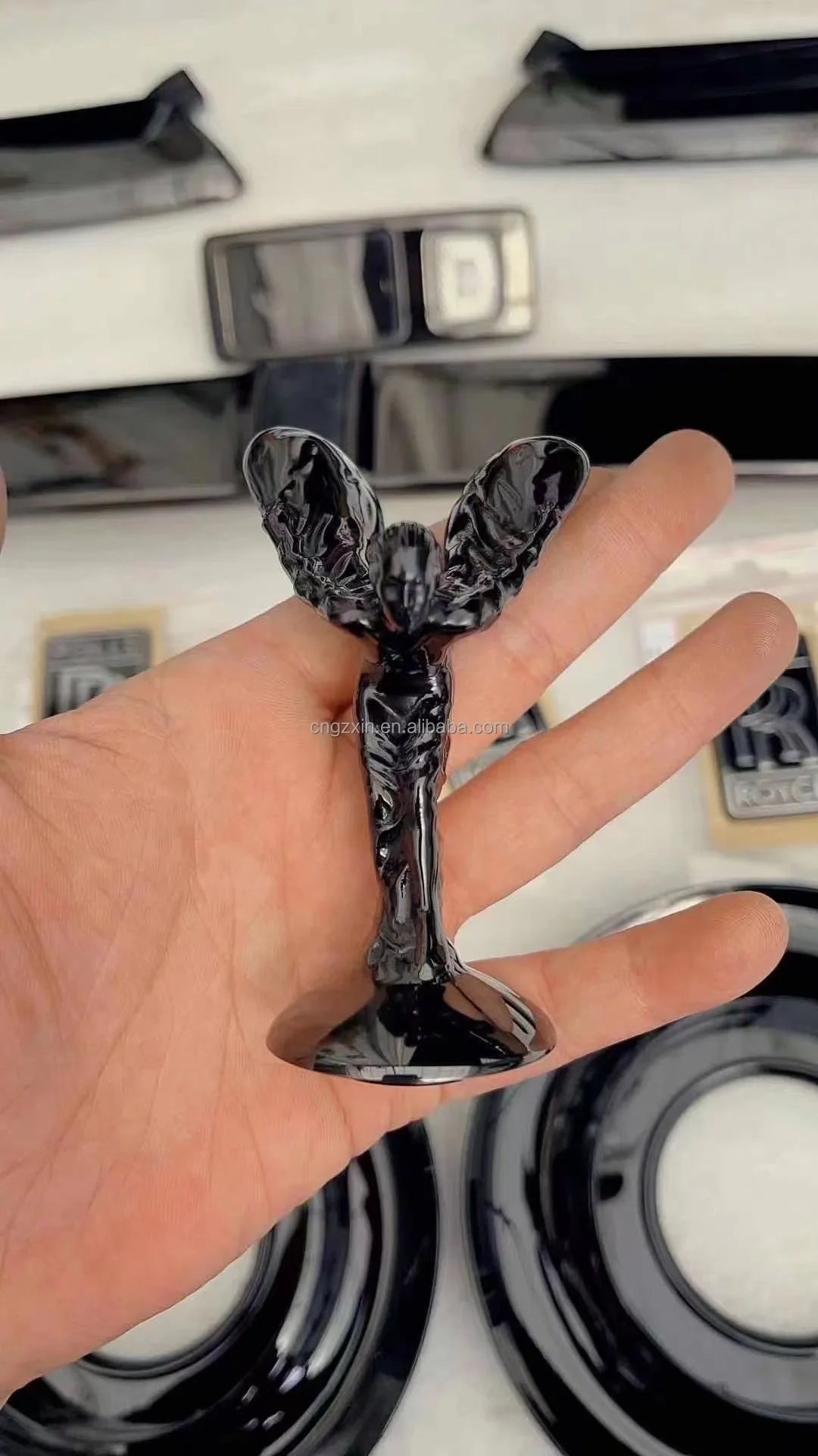 Hood Badge LOGO Auto Parts Accessory Angel Goddess Crystal Emblems for ...