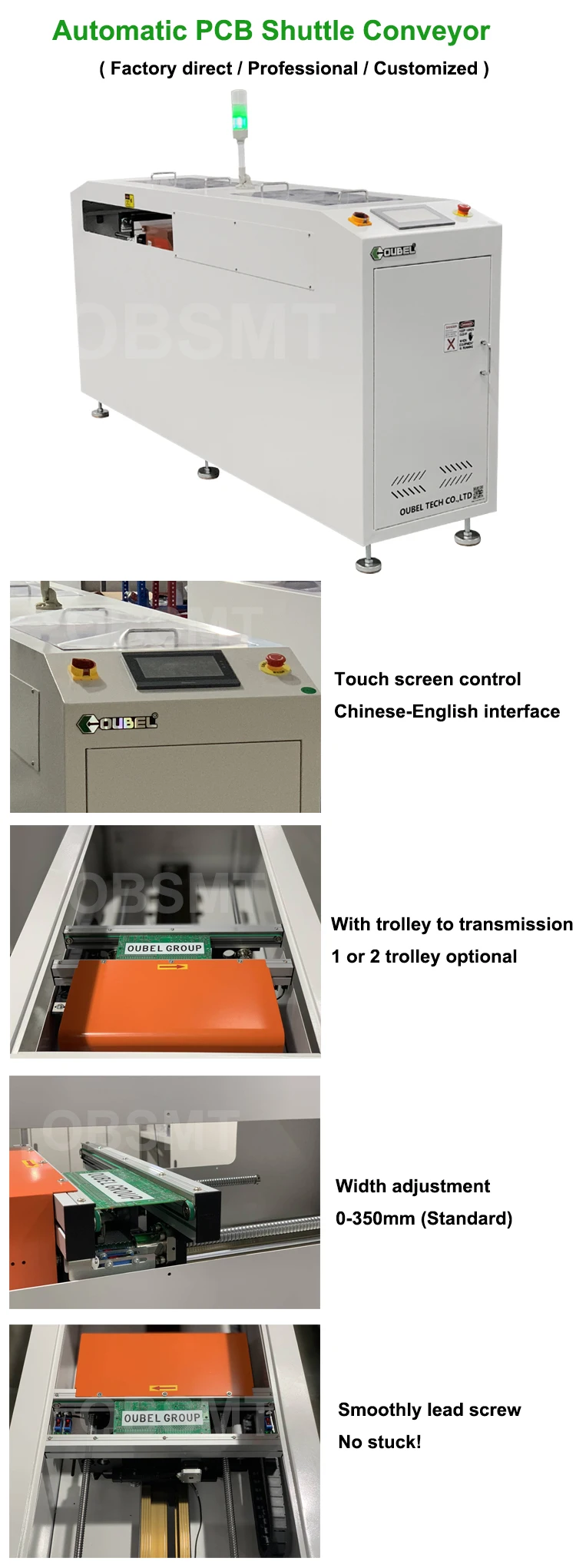 High Quality Automatic Pcb Shuttle Conveyor Smt Conveyor For Smt ...