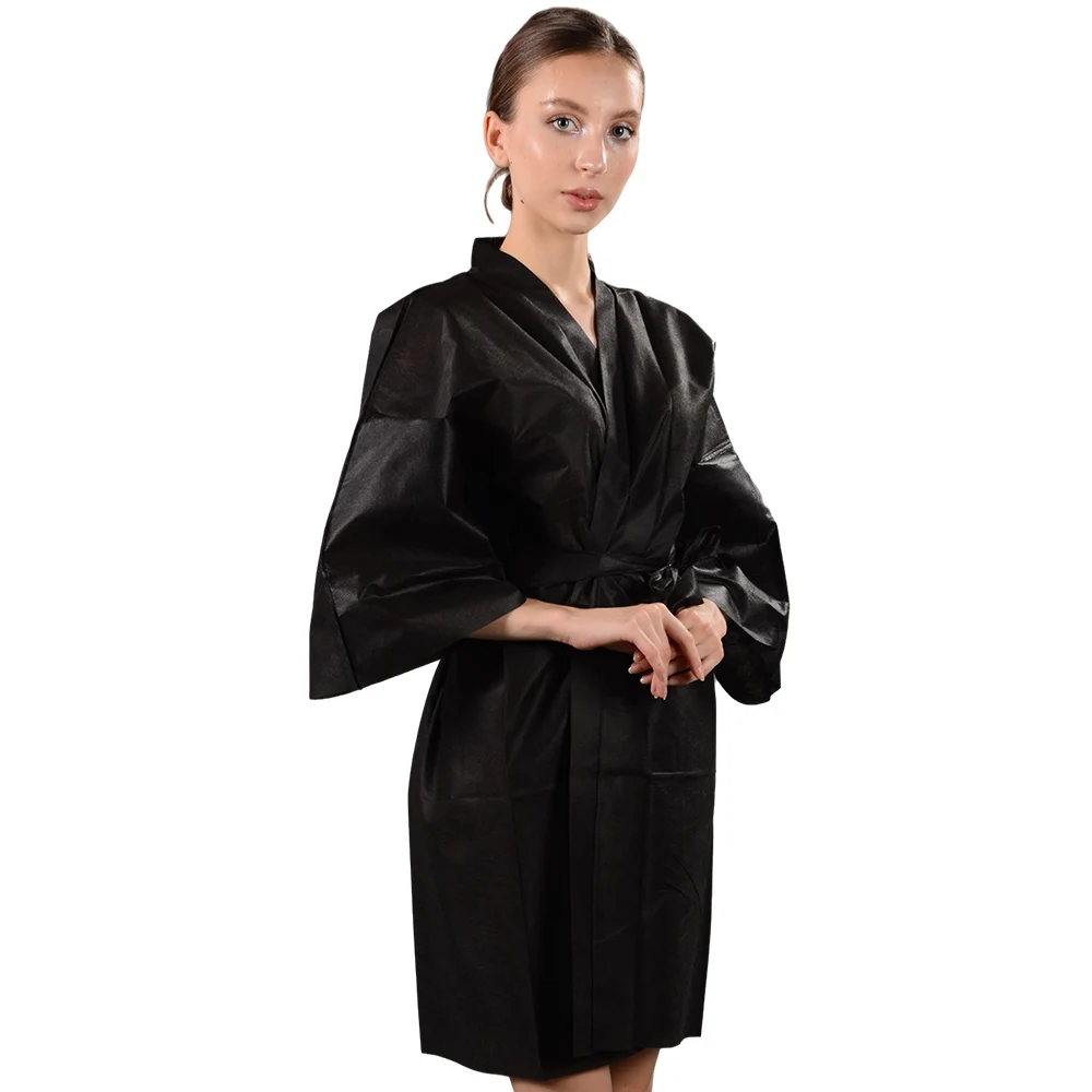 Women Satin Plain Short Kimono Bridesmaids Satin Lingerie Sexy Night ...