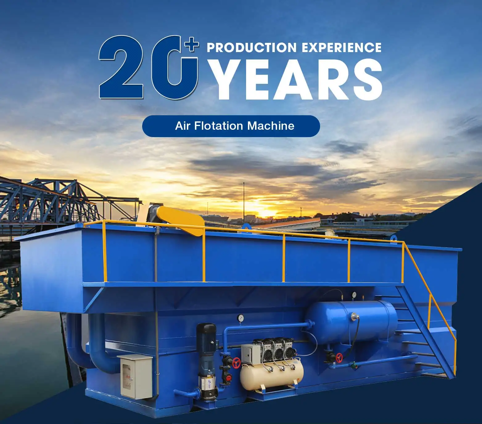 Jhm Air Flotation Daf System Floculation Unit For Domestic Sewage ...