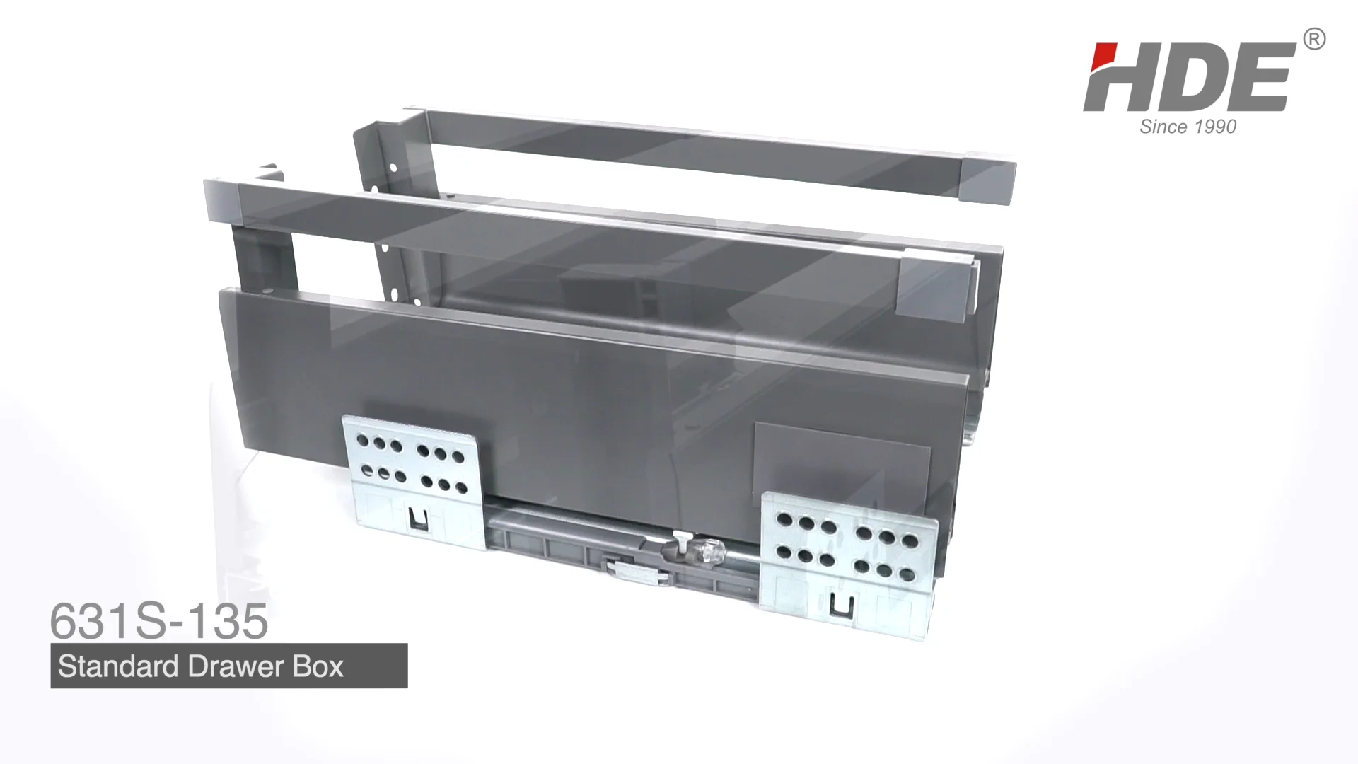 Metal Box Drawer Slide System Kitchen Cabinet Soft Closing Square ...