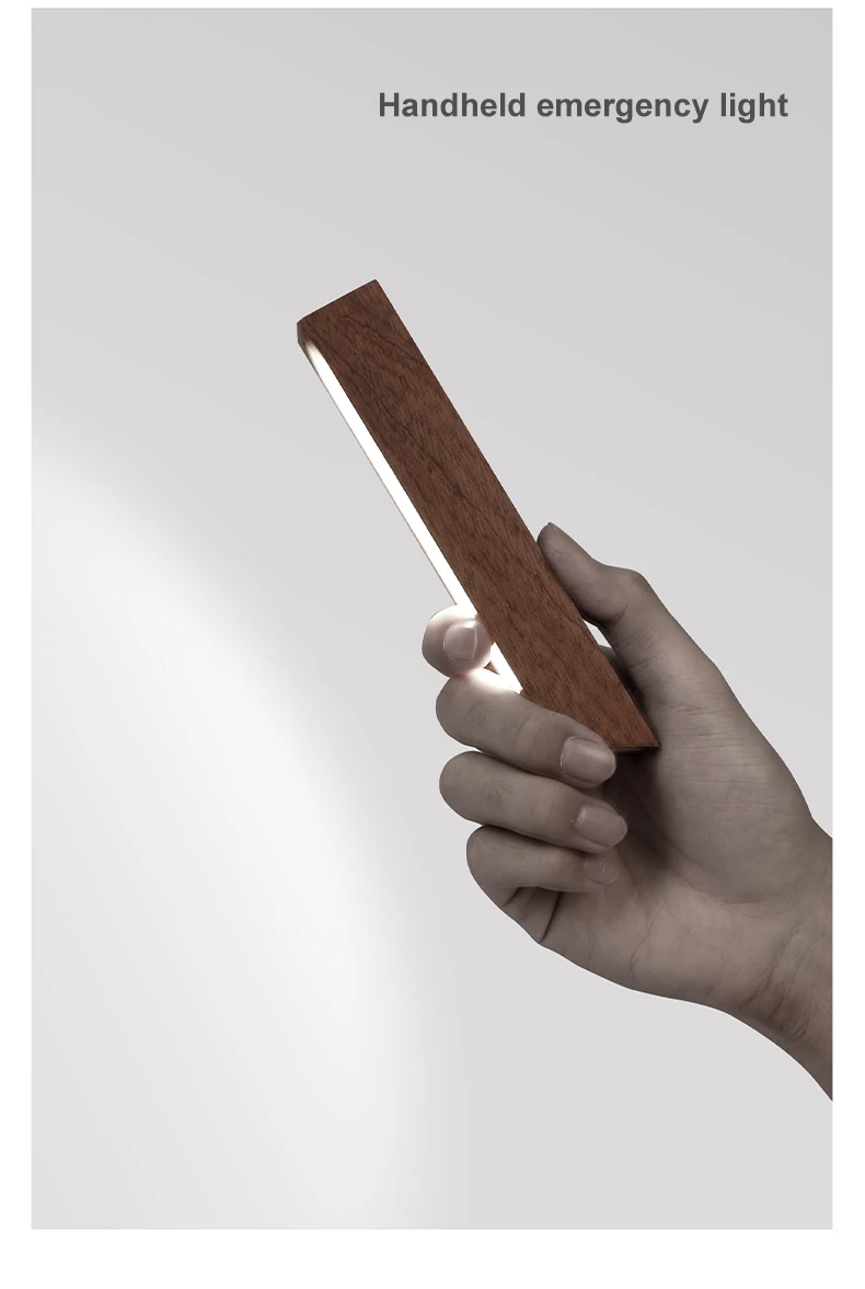 Modern Minimalist Rotatable Type C Usb Wood Magnetic Touch Table Light ...