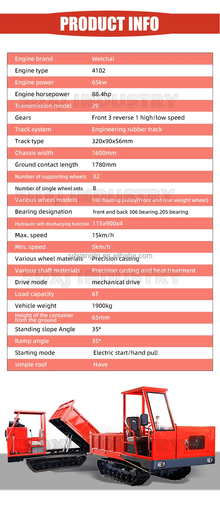 Mini Rubber Crawler Dump Truck Mini Tippers Track Dumper - Buy Sand ...