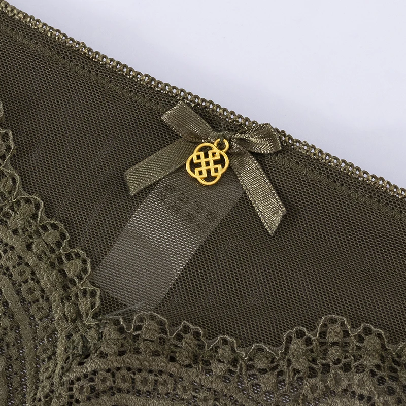 Custom Logo Women Bra Set Plus Size Long Line Bra & Panty