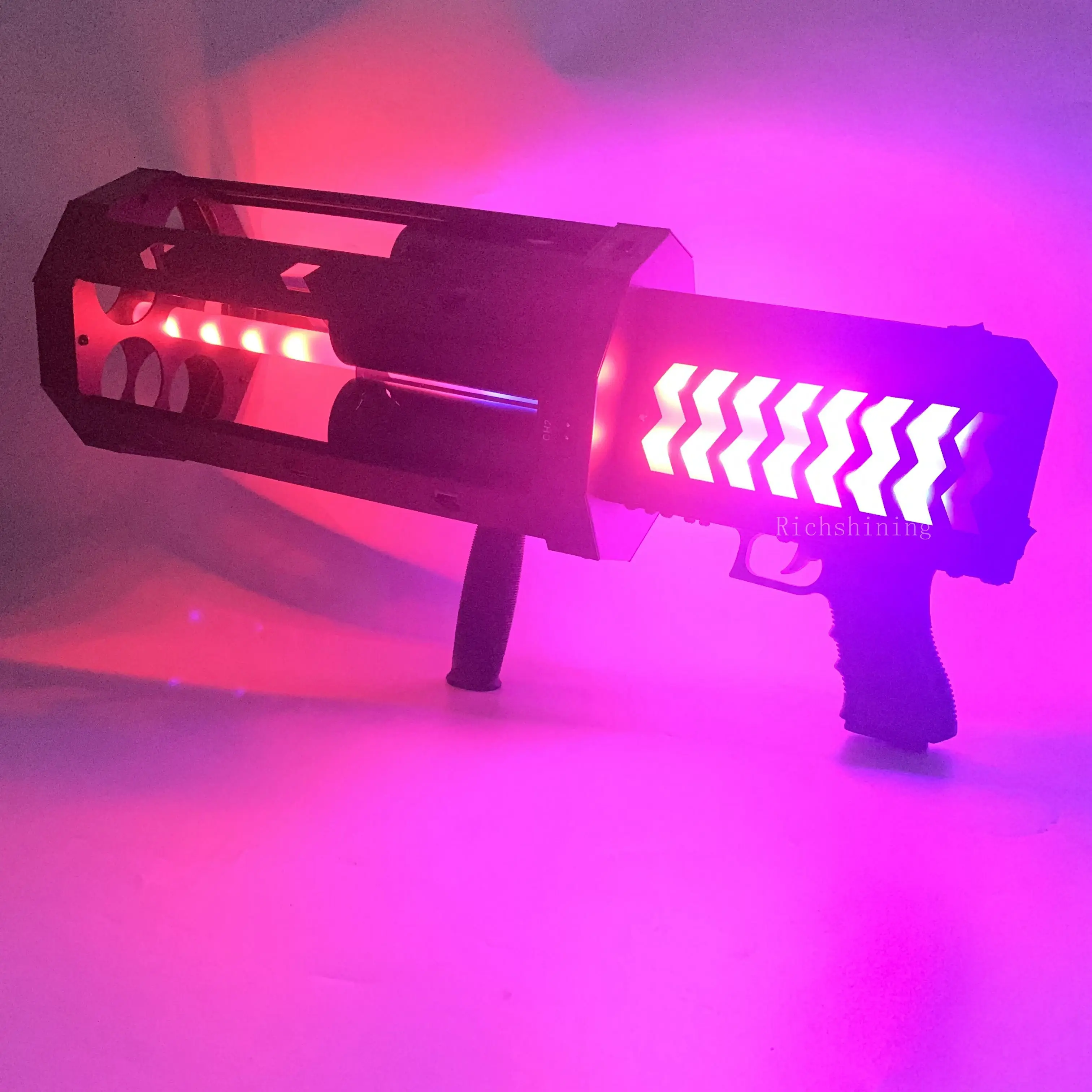 Led Confetti Handle Popper Shooter Machine 3 Heads Party Popper ...