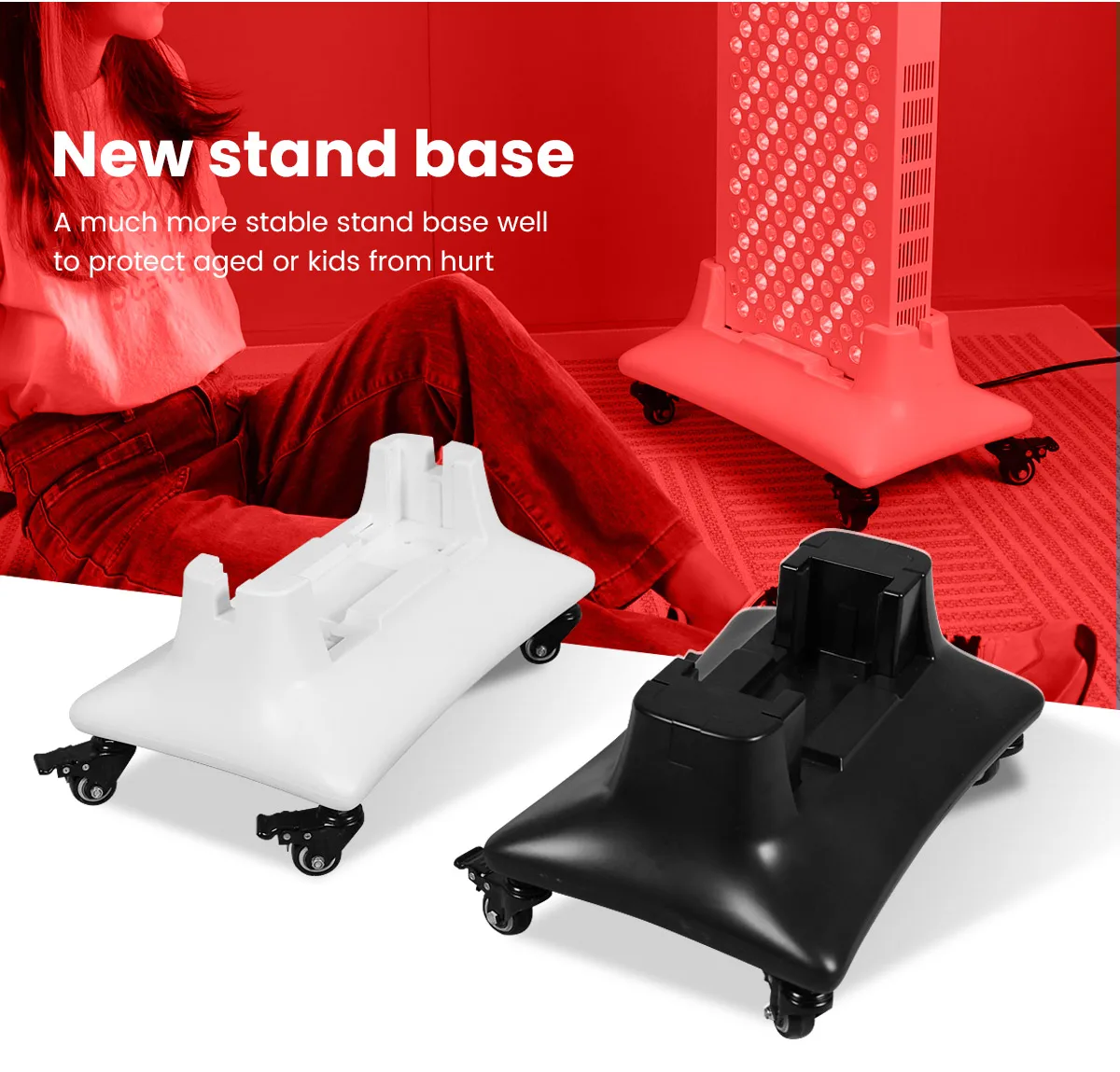 Newest Red Light Therapy Stand - Modern Design & Multi-Optional Color
