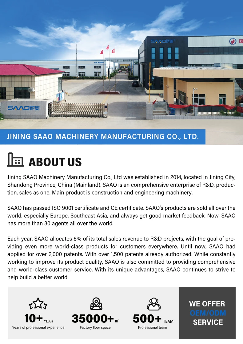 Free Shipping Saao Crawler Mini Excavator Epa Engine Diesel 0.8ton ...