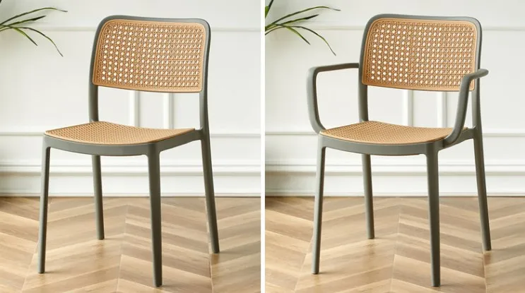 Outdoor Plastic Rattan Chair - Modern & Durable Design