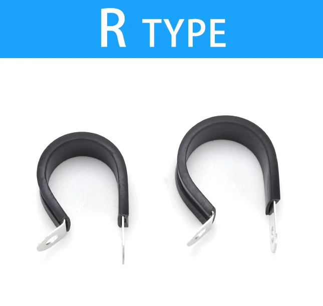 Stainless Steel U Type Rubber Clamps for Pipe Mounting