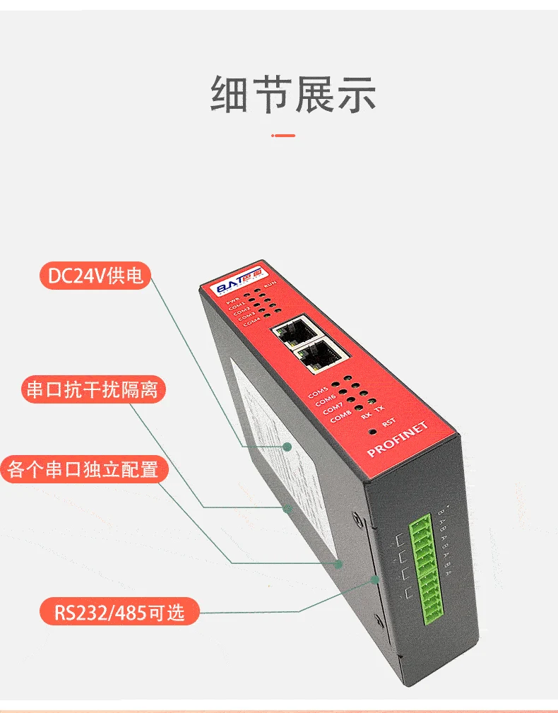 Communication Module Modbus To Profinet Gateway Bridge Rs485/232 ...