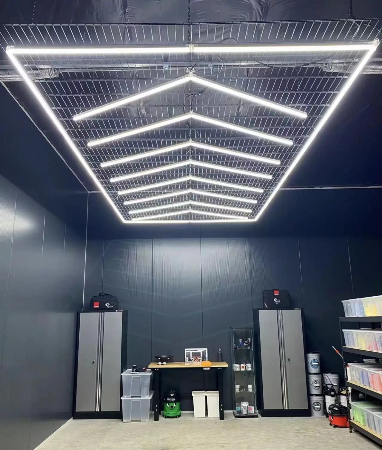 Alibaba.com: Hexagonal grid LED light, honeycomb design, modern ceiling ...