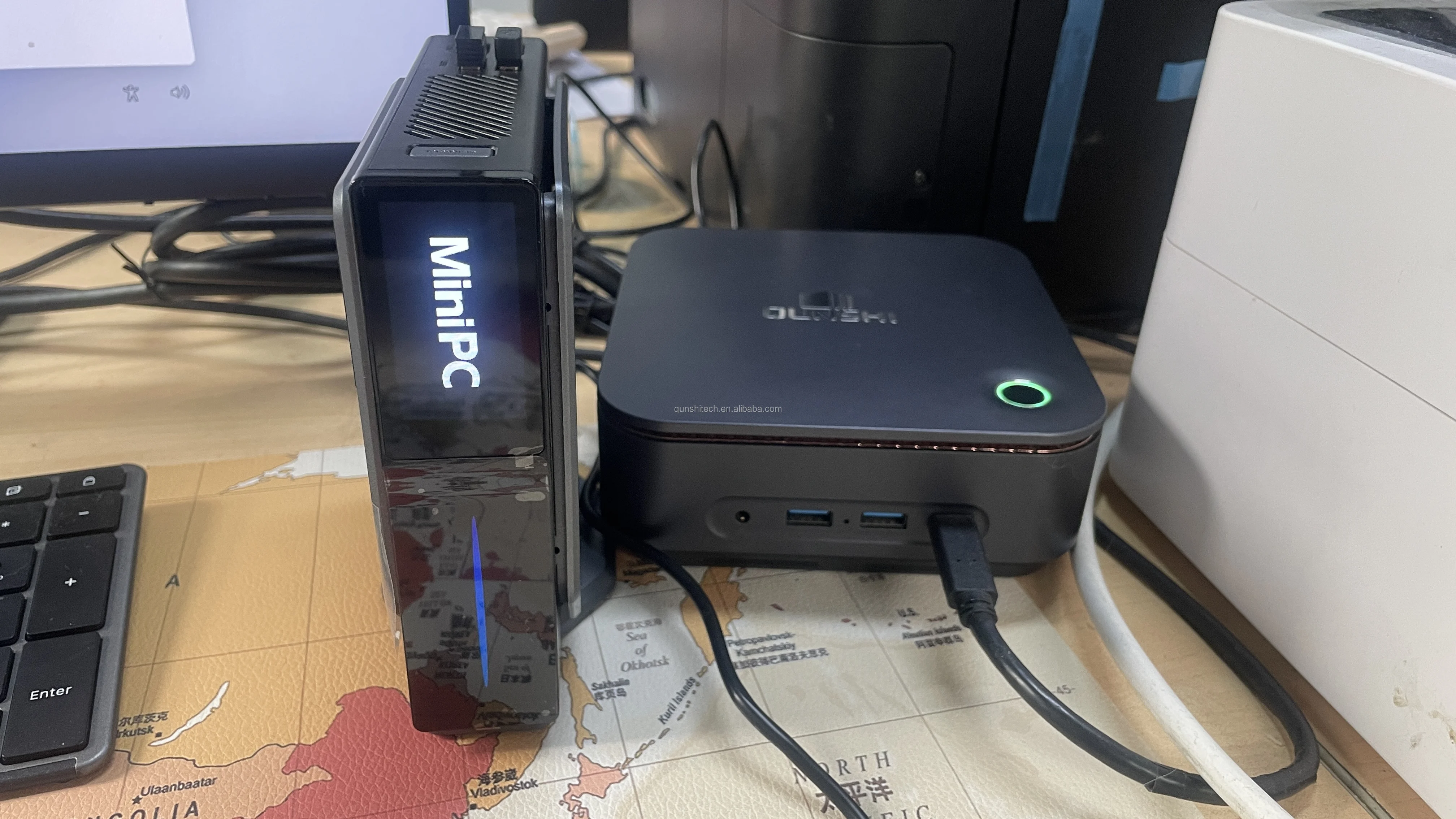 S1 Gaming Mini PC with LCD Screen Intel Alder Lake-N95 16GB DDR4 512GB ...