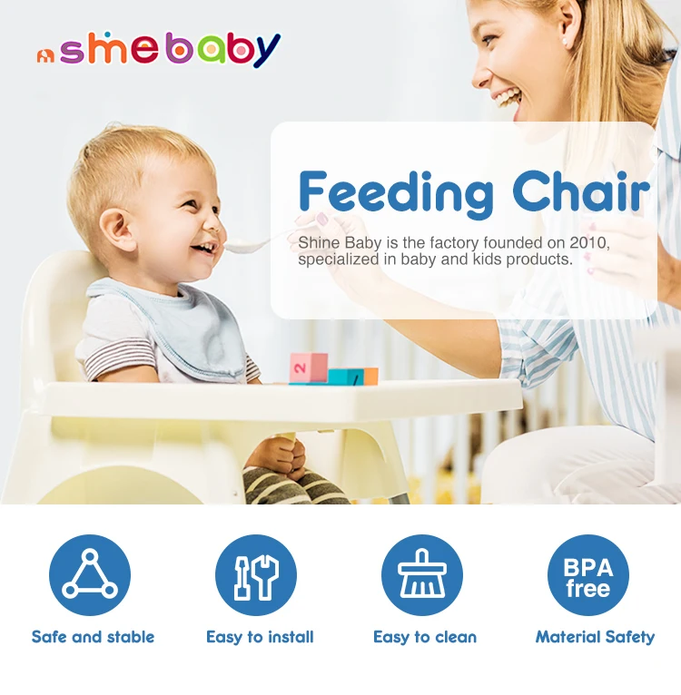 Modern Adjustable Kids High Chair Wooden Feeding Food Chair For Baby ...