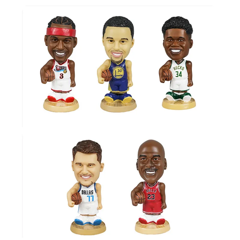Custom Car Dashboard Bobble Head Resin Nba Basketball Player Action ...