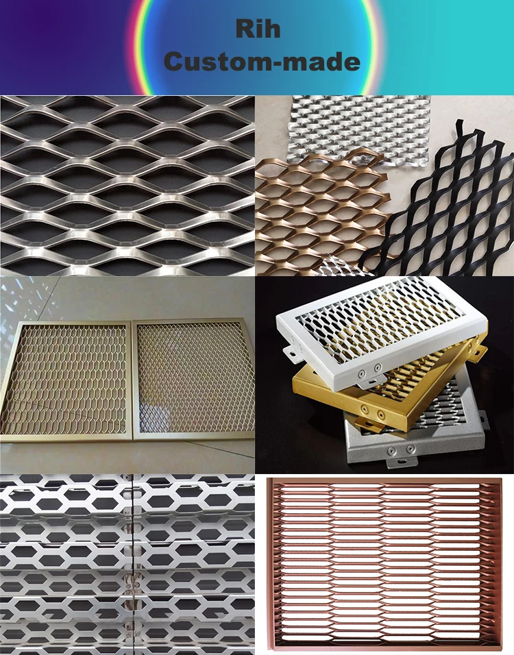 Decorative Metal Mesh Expanded Metal Mesh Rhombus Hexagon Diamond ...