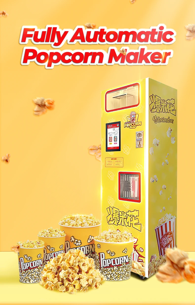 Hot Sale New Floor Standing Commercial Automatic Popcorn Vending ...
